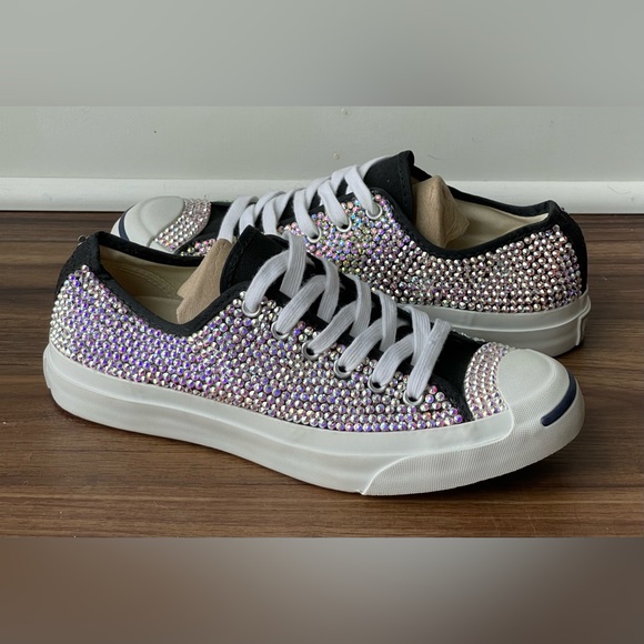 Converse | Shoes | New Custom Jack Purcell Converse With Ab Swarovski ...